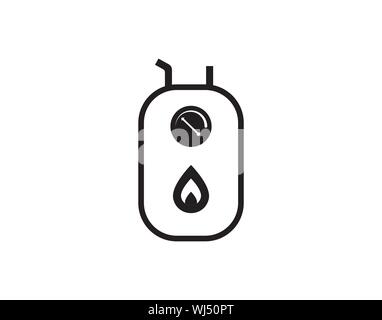Heater, storage, water vector icon on transparent background. Outline ...