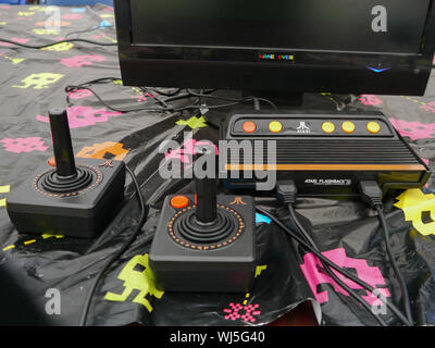 atari retro electronic video game joystick controller from the 1970s ...
