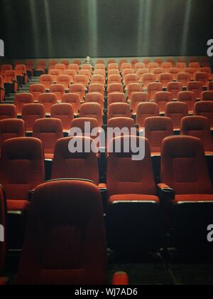 Low angle view of a movie theater, Theatre Municipal, Le Mans, Sarthe ...