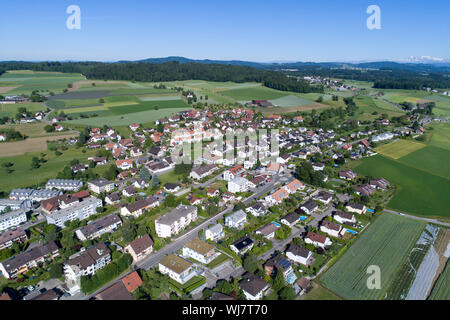 Aerial view Berikon Aargau Stock Photo - Alamy