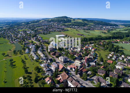 Aerial view Berikon Aargau Stock Photo - Alamy