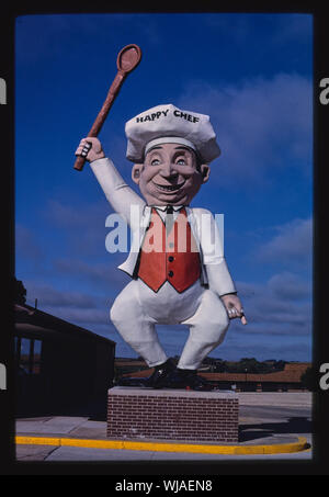 Happy Chef sign, Cherokee, Iowa Stock Photo - Alamy