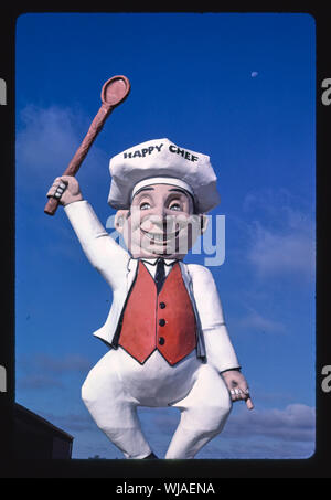 Happy Chef sign, Cherokee, Iowa Stock Photo - Alamy