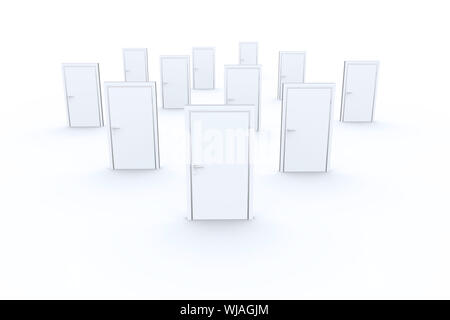Many doors closed shut Stock Photo - Alamy
