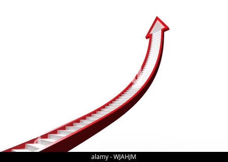 Red ladder arrow graphic Stock Photo - Alamy