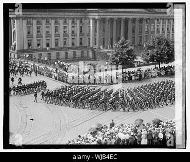 A solemn image of the funeral of Warren G. Harding, the 29th President ...
