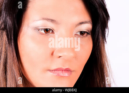 Conceived women isolated on white background Stock Photo - Alamy