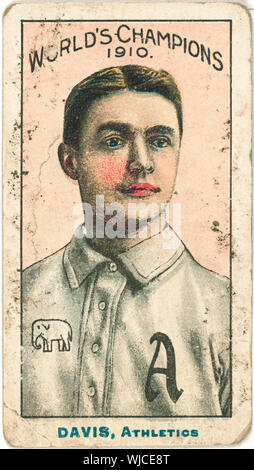 Harry Davis, Philadelphia Athletics, baseball card portrait Stock Photo ...
