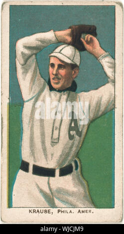 Harry Krause, Philadelphia Athletics, baseball card portrait Stock Photo - Alamy
