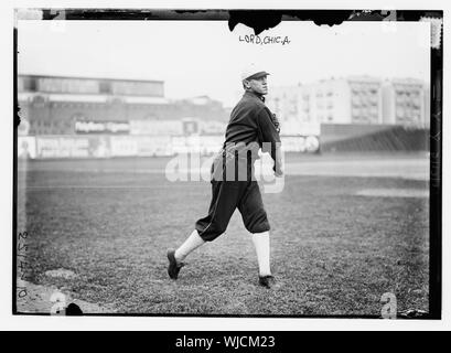 Harry Lord, Chicago AL, at Hilltop Park, NY (baseball Stock Photo - Alamy