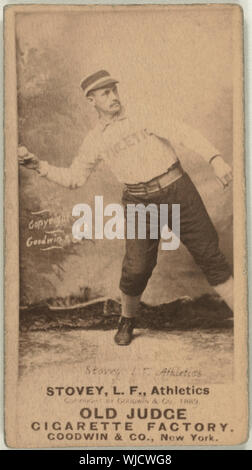 Harry Stovey, Philadelphia Athletics, baseball card portrait Stock ...