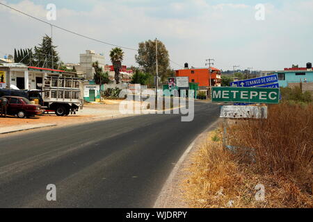 The town of Metepec in the state of Hidalgo, Mexico Stock Photo - Alamy