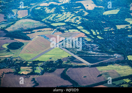 Aerial view of Bovingdon airfield Stock Photo - Alamy