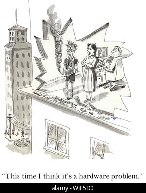 "computer blown up Stock Photo - Alamy