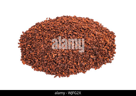 toasted chicory heap isolated on white background Stock Photo - Alamy