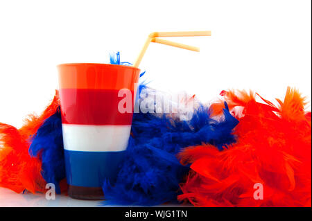 Typical Dutch drink in colors of the flag Stock Photo - Alamy