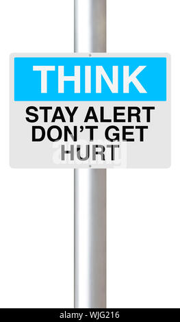 Stay Alert To Stay Safe Stock Photo - Alamy