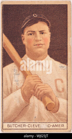 Henry (Hank) Butcher, Cleveland Naps, baseball card portrait Stock ...