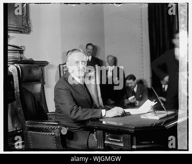 A photograph of Secretary of War Henry Stimson arriving at the White ...