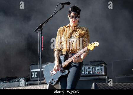 Brody Dalle of The Distillers performs live on the Main Stage during ...