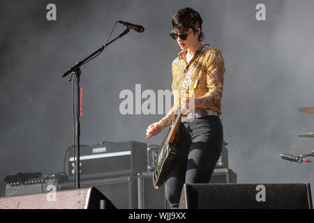 Brody Dalle of The Distillers performs live on the Main Stage during ...