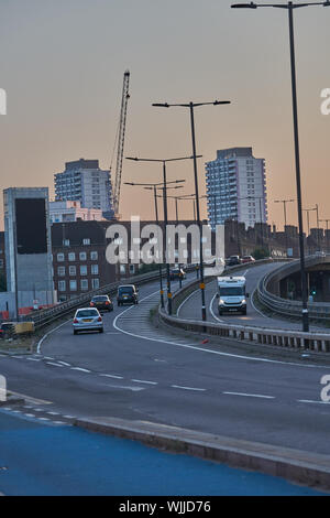 bow flyover east london Stock Photo - Alamy