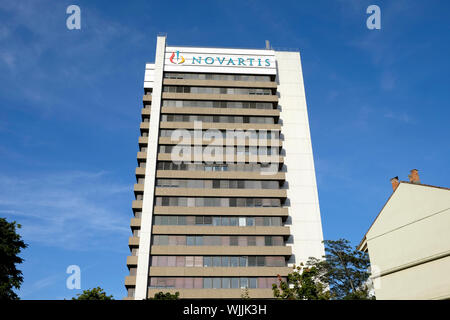 The Novartis pharmaceutical company headquarters and campus in Basel ...