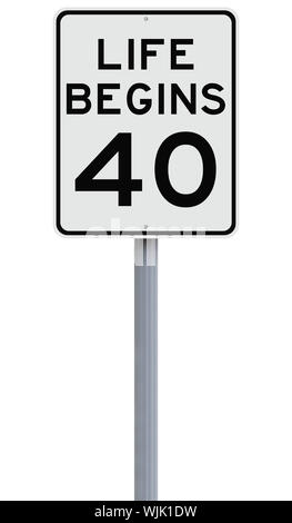 Life Begins at Forty Stock Photo - Alamy