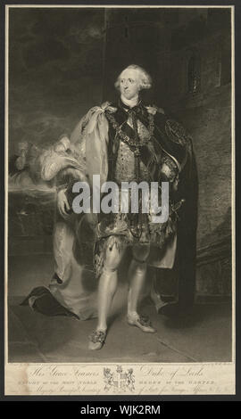 His grace Francis Duke of Leeds. A Knight of the Most Noble Stock Photo ...