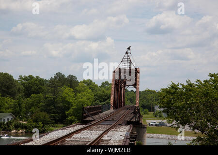 Historic train bridge in Gadsden, Alabama Stock Photo - Alamy