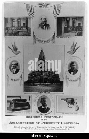 Assassination President James A. Garfield Stock Photo - Alamy