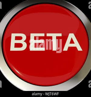 Beta Button Showing Development Or Demo Version Stock Photo - Alamy