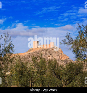 Alicante Sax village castle in Spain Stock Photo - Alamy