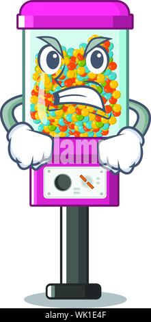 Angry gumball machine mascot cartoon Stock Vector Image & Art - Alamy