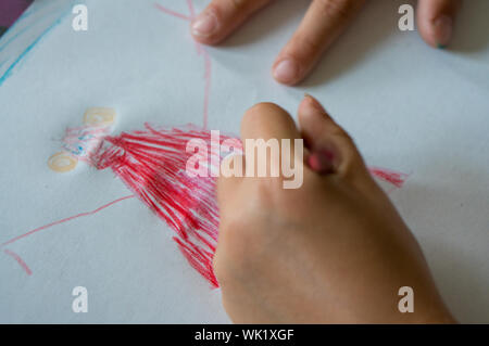 Scribbling on paper Stock Photo - Alamy