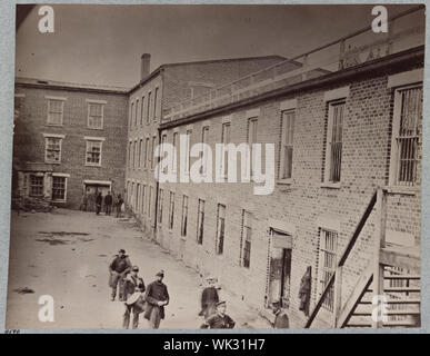 Interior of court-yard, Castle Thunder, Richmond, Va., April, 1865 ...