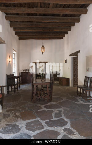 Interior of The Alamo in San Antonio Texas USA. The Alamo was founded ...