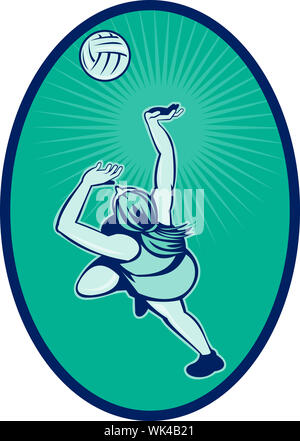 Netball Player Rebounding and Catching the Ball Continuous Line Drawing ...