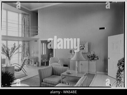 J. Edward Rowe, residence in Fort Lauderdale, Florida. Living room, to ...