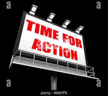 Inspiration showing sign Time To Act, Business overview Do it now ...