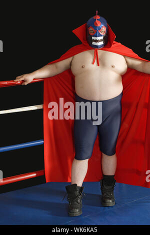 Photograph of a Mexican wrestler or Luchador posing Stock Photo ...