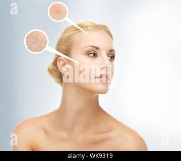 bright closeup portrait picture of beautiful woman Stock Photo - Alamy