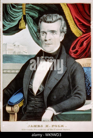 A portrait of James Polk, the eleventh president of the USA Stock Photo ...