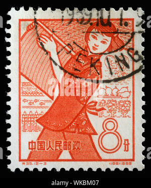 CHINA - CIRCA 1959: Postage stamp printed in China (Taiwan), shows Chu ...