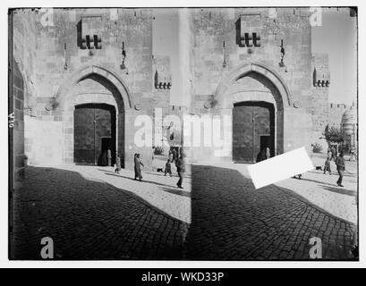 Jerusalem. Jaffa Gate. Needle's eye. Matt. 1924. 1950, Jerusalem ...