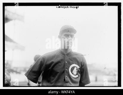 Jimmy Lavender, Chicago NL, at Polo Grounds, NY (baseball Stock Photo ...