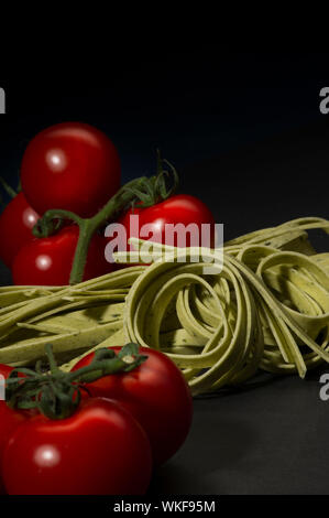 Ingredients ready on the counter to make pasta Stock Photo - Alamy