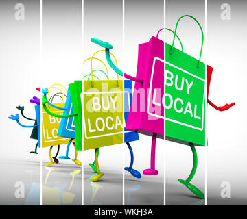 Buy Local Bags Representing Neighborhood Business and Market Stock ...