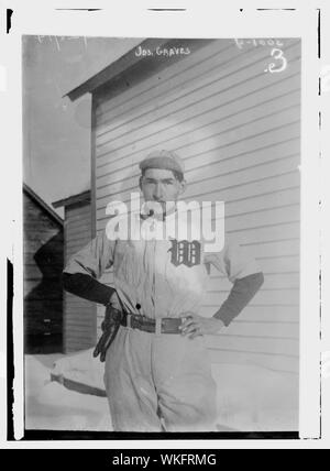 Joe Graves, pitcher, signed by Philadelphia AL & member of Chippewa ...