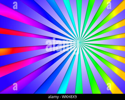 Colourful Dizzy Striped Tunnel Background Showing Dizzy Illustration Or ...